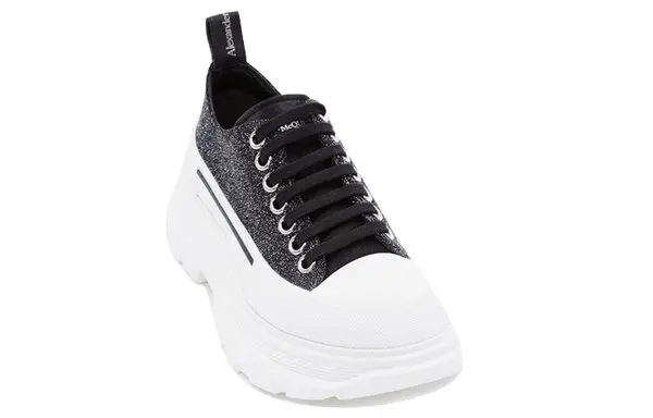 Alexander McQueen Tread Slick Lace Up Low Top Sneakers