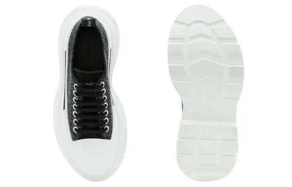 Alexander McQueen Tread Slick Lace Up Low Top Sneakers