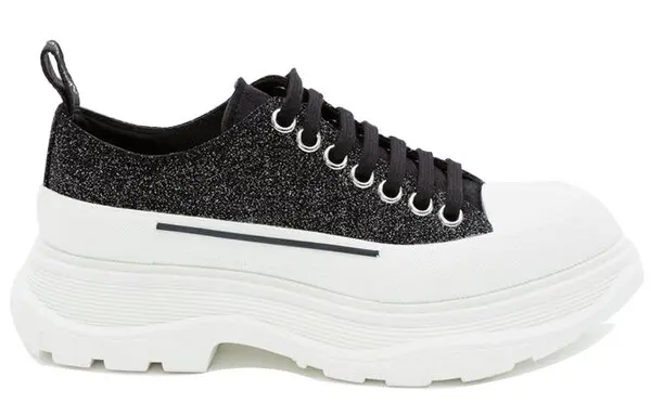 Alexander McQueen Tread Slick Lace Up Low Top Sneakers