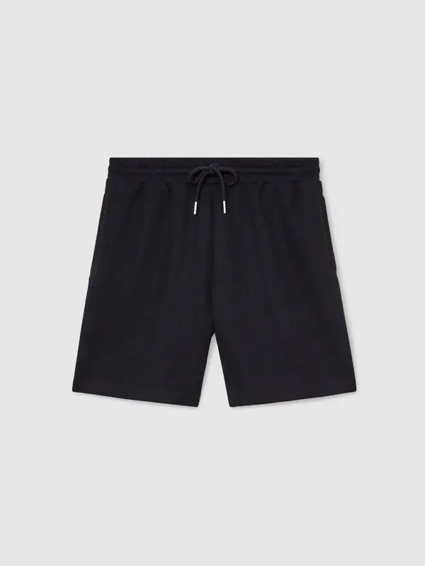REISS Elijah Textured Drawstring Shorts