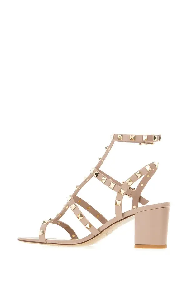 Valentino Garavani Studded Strappy Heeled Sandals - Multicolor