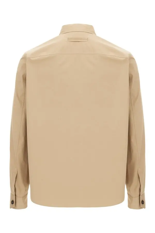 Zegna Cotton Shirt Jacket With Button Details - Multicolor