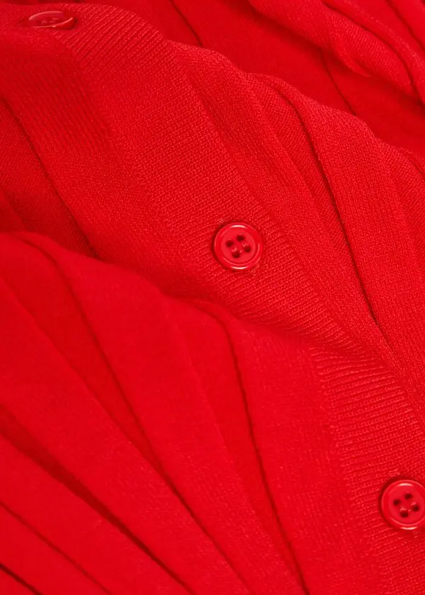Staud Ezra Ribbed-knit Cardigan