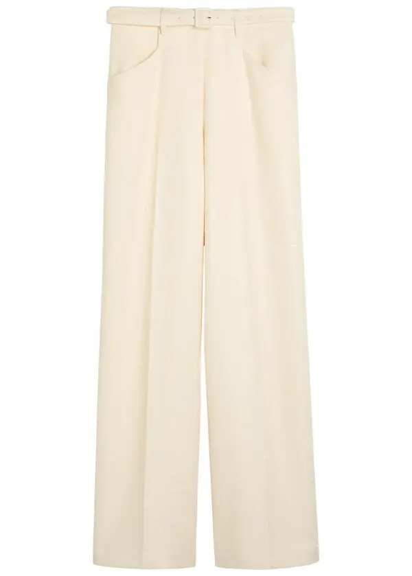 Gabriela Hearst Norman Silk And Wool-blend Trousers