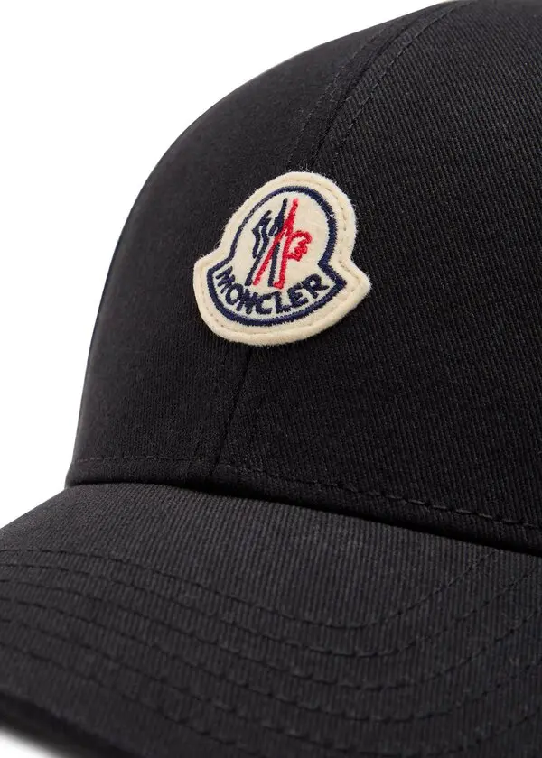 Moncler Logo-appliquéd Twill Cap