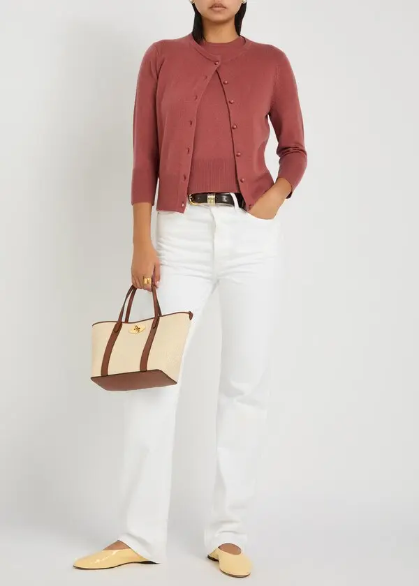Vince Cropped Wool And Cashmere-blend Cardigan