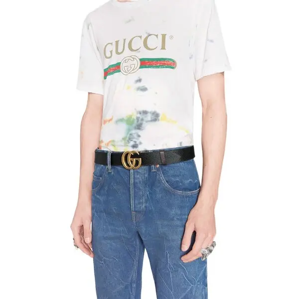Gucci Gg Signature Buckled Belt