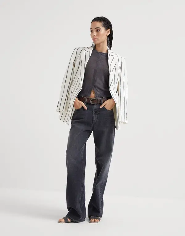 Brunello Cucinelli Sequin-embellished Linen-silk Cardigan