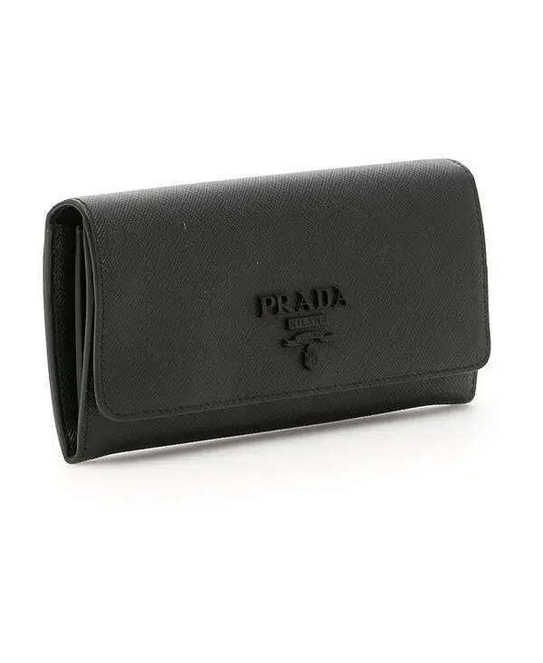 Prada Large Saffiano Leather Wallet