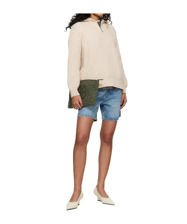 ANINE BING Woven Logo Pouch