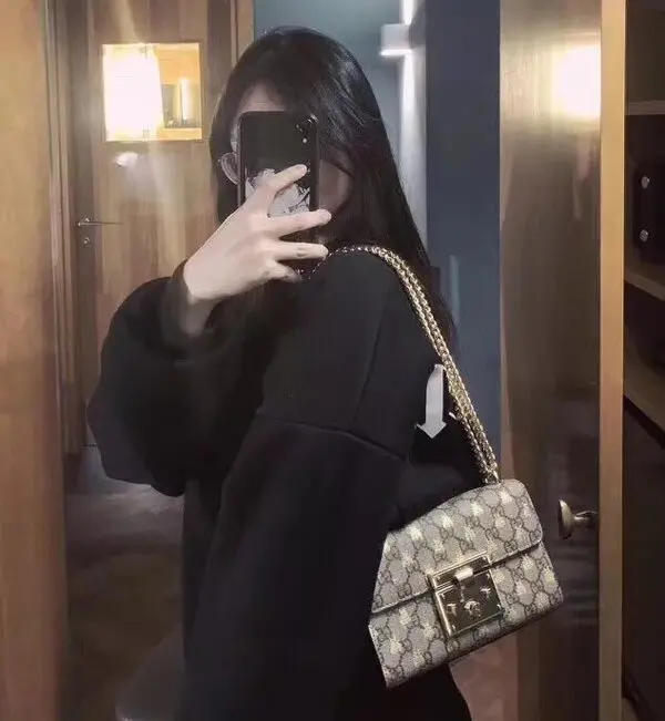 Gucci Gg Bees Padlock Small Shoulder Bag