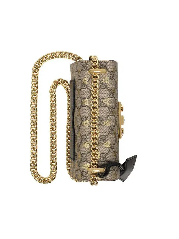 Gucci Gg Bees Padlock Small Shoulder Bag