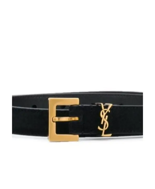 Saint Laurent Logo Plaque Belt