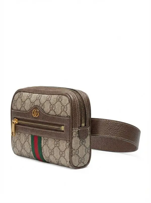 Gucci Ophidia Gg Supreme Small Belt Bag Bag - Beige/ebony