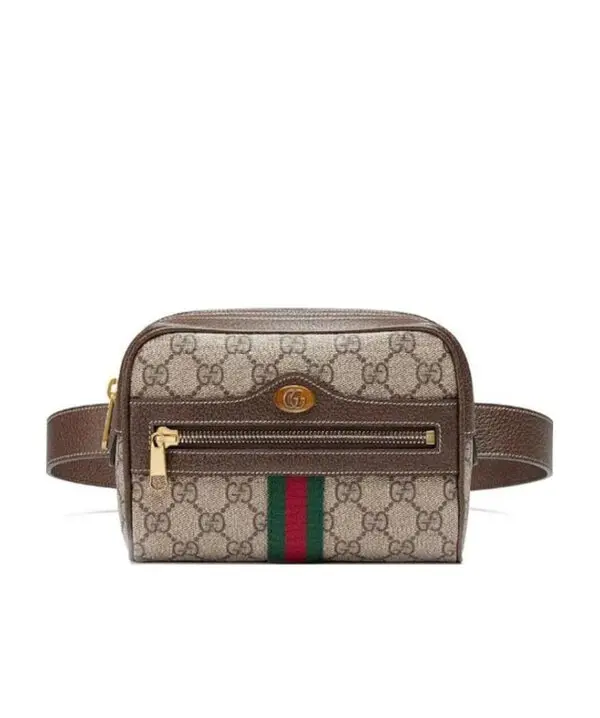 Gucci Ophidia Gg Supreme Small Belt Bag - Beige/ebony