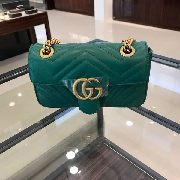 Gucci Metal Logo Shoulder Bag