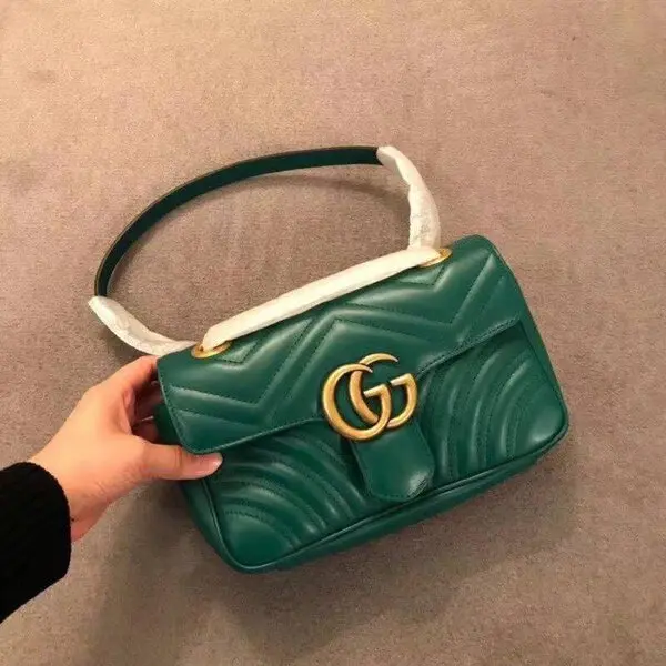 Gucci Metal Logo Shoulder Bag