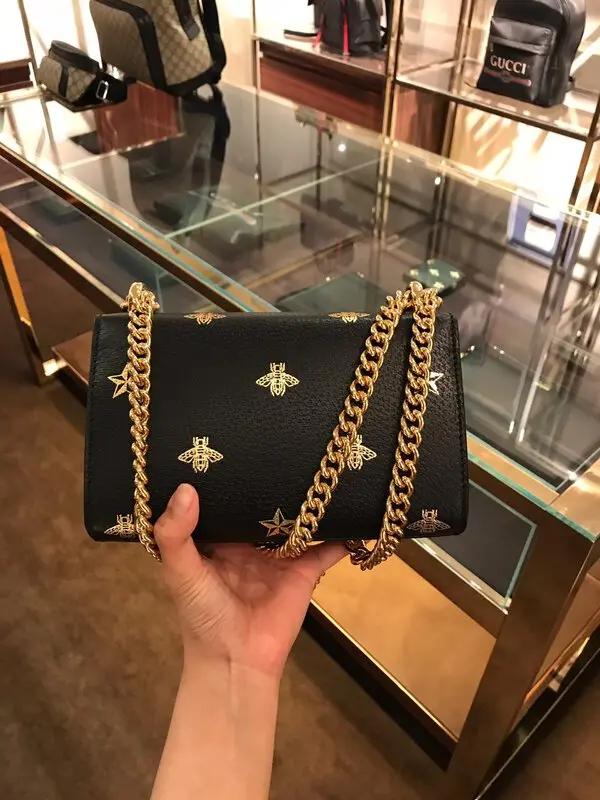 Gucci Padlock Bee Star Small Shoulder Bag