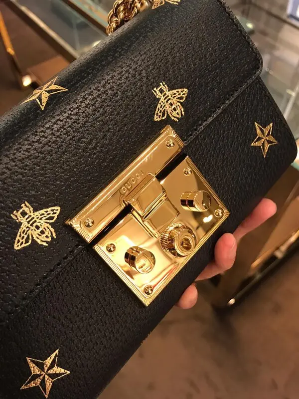 Gucci Padlock Bee Star Small Shoulder Bag