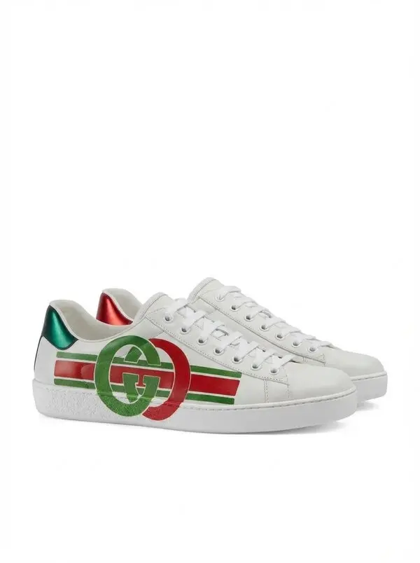 Gucci Gg Print Ace Sneakers