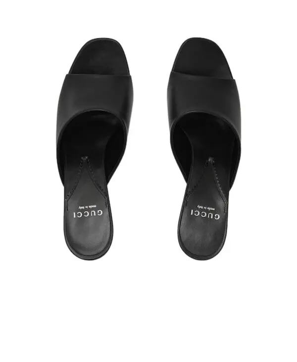 Gucci Logo Plaque Slip-on Mules