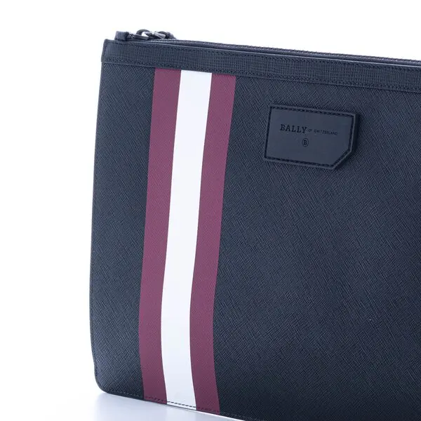 Bally Stripe Detail Clutch Bag