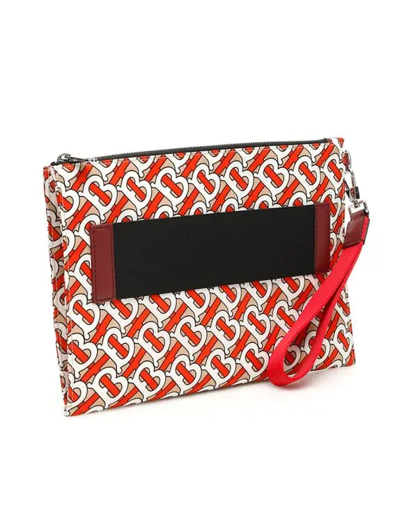 Burberry Monogram Print Zip Pouch