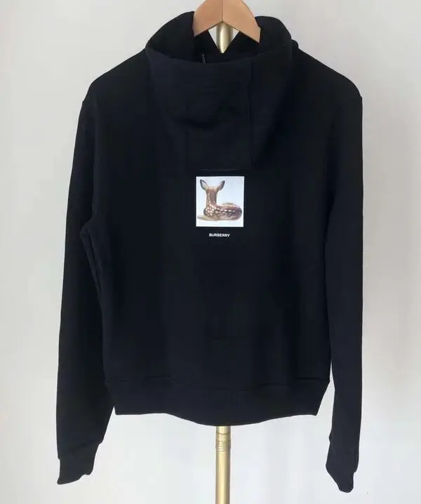 Burberry Deer-print Oversized Hoodie