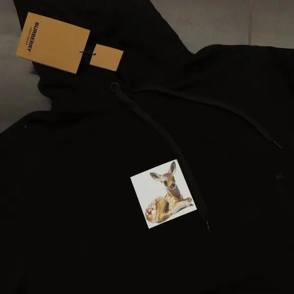 Burberry Deer-print Oversized Hoodie