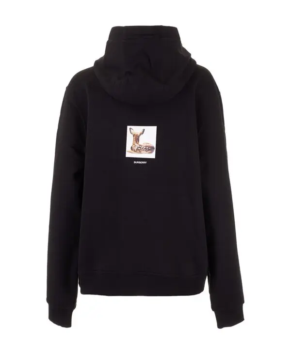 Burberry Oversized Deer Print Hoodie