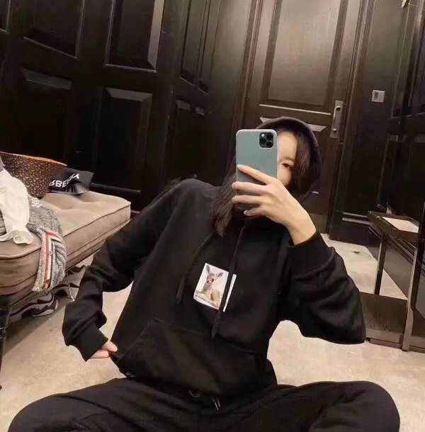 Burberry Oversized Deer Print Hoodie