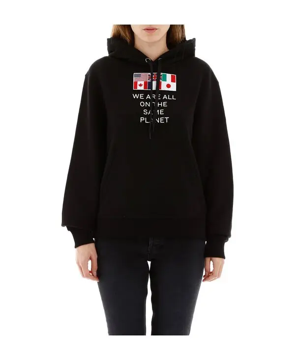 Burberry Flag Appliqué Hoodie