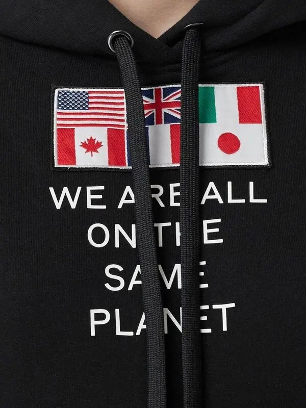 Burberry Flag Appliqué Hoodie