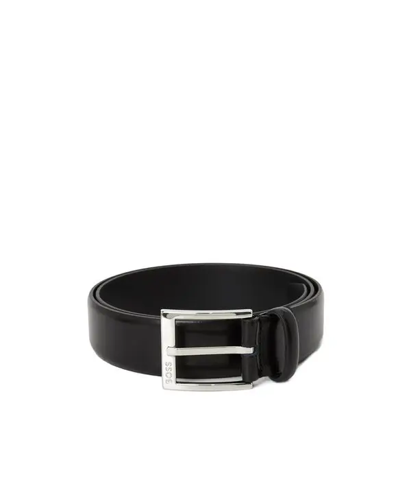 Hugo Boss Logo-engraved Buckle Leather Belt