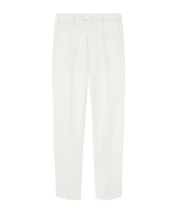 Loro Piana Belt-loop Casual Pants - Optical White