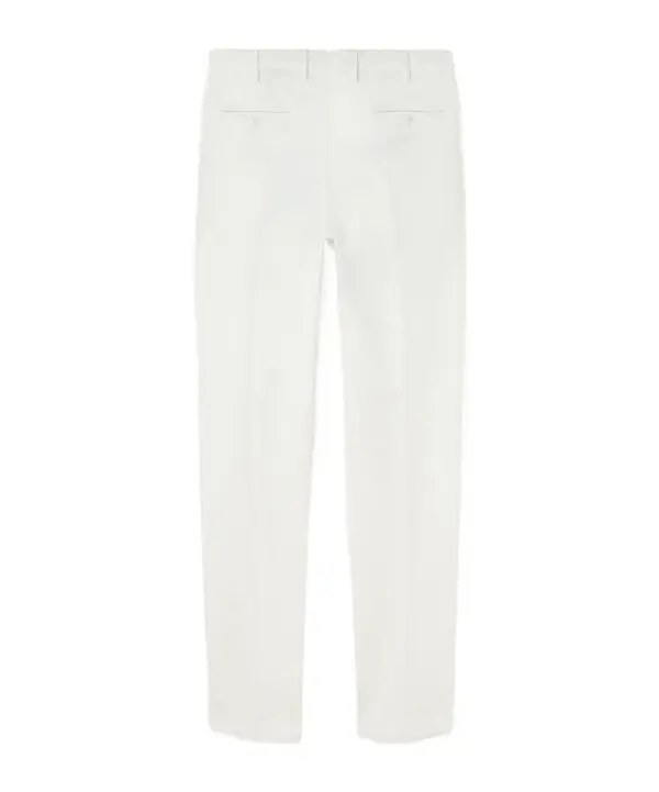 Loro Piana Belt-loop Casual Pants - Optical White