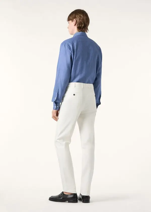 Loro Piana Belt-loop Casual Pants - Optical White