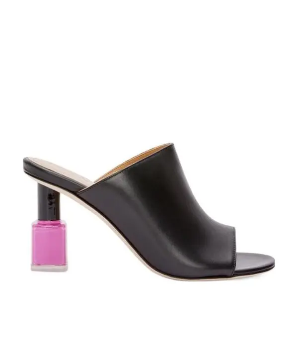 Loewe Nail Polish Mule In Calfskin