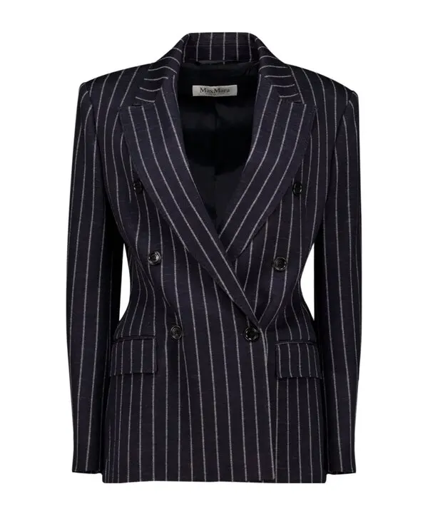Max Mara Pinstripe Double-breasted Blazer
