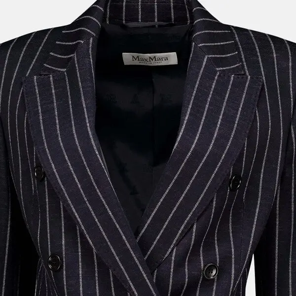 Max Mara Pinstripe Double-breasted Blazer