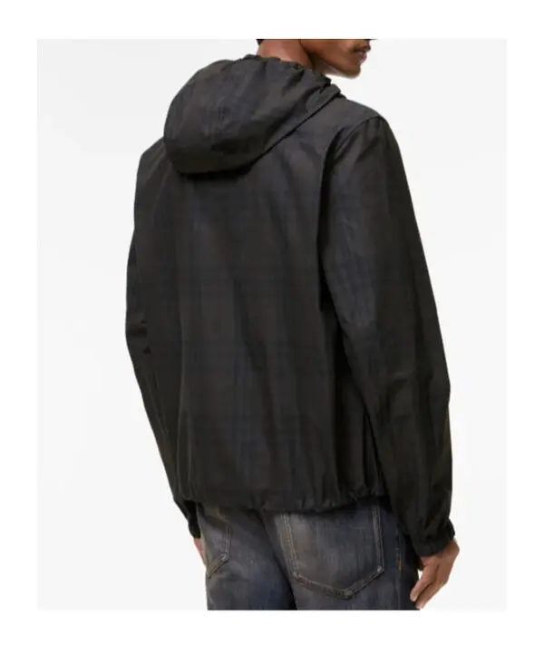 Burberry Checked Hooded Jacket