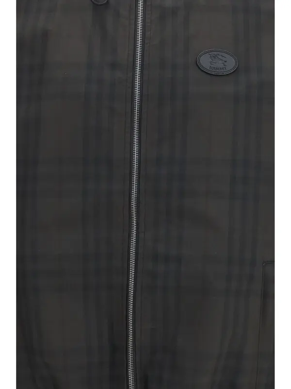 Burberry Checked Hooded Jacket