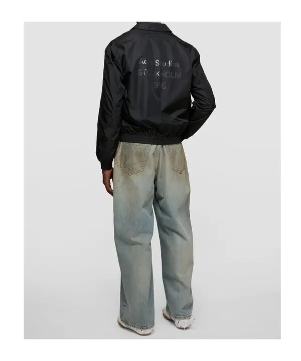 Acne Studios Zip-up Lightweight Jacket With Logo Detail