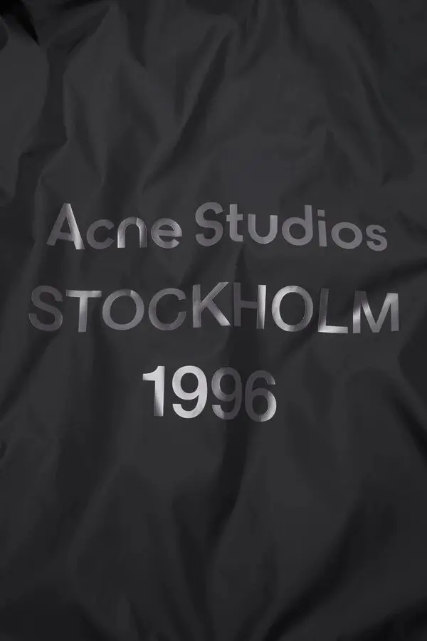 Acne Studios Zip-up Lightweight Jacket With Logo Detail