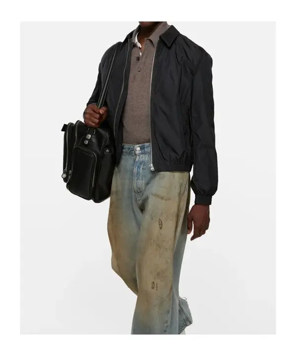 Acne Studios Zip-up Lightweight Jacket With Logo Detail