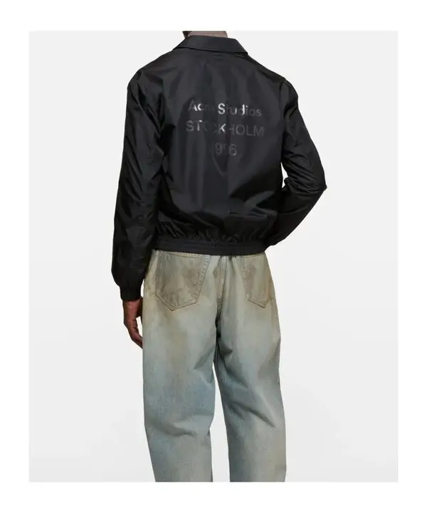 Acne Studios Zip-up Lightweight Jacket With Logo Detail