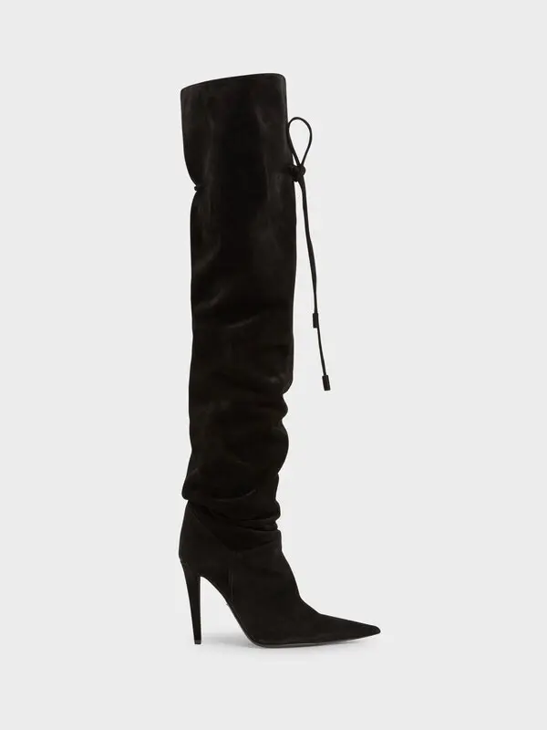 GIUSEPPE ZANOTTI Desire Suede Thigh High Boots