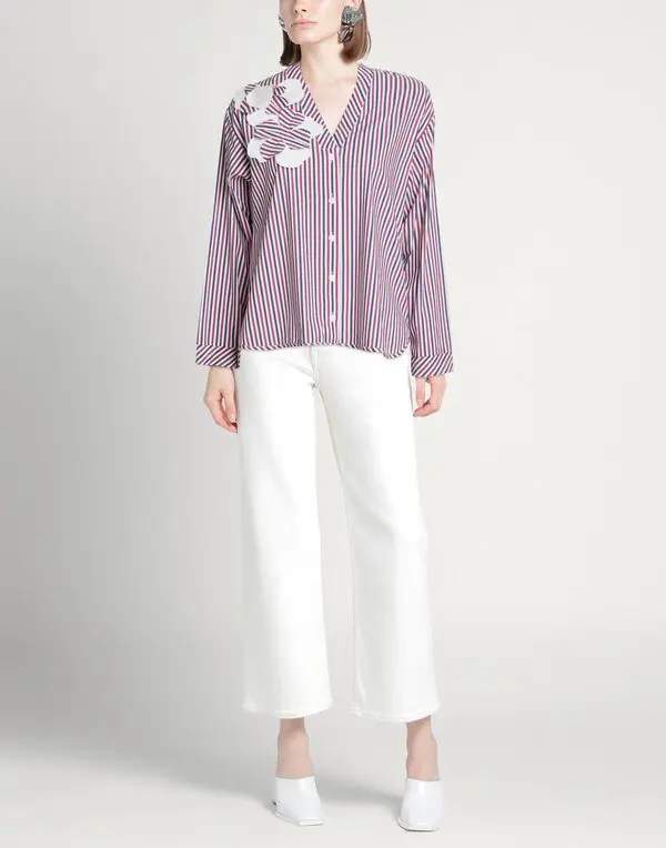 MARIA BELLENTANI Shirt Brick Size Cotton, Polyamide, Elastane