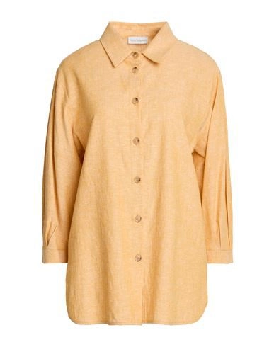 MARIA BELLENTANI Linen & Viscose Blend Shirt - Apricot