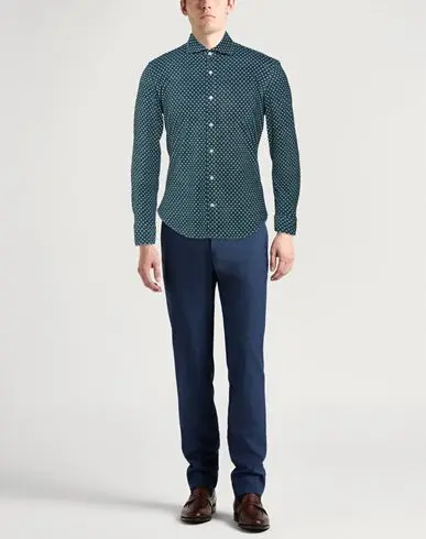 Paul & Shark Shirt Deep Teal Size Nylon, Elastane
